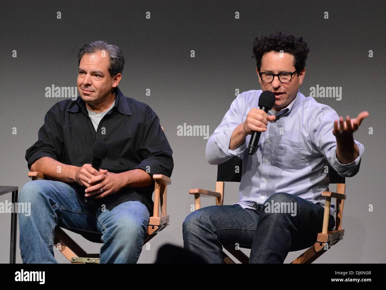 New York, NY, USA. 22nd Nov, 2013. Doug Dorst, J.J. Abrams at in-store ...