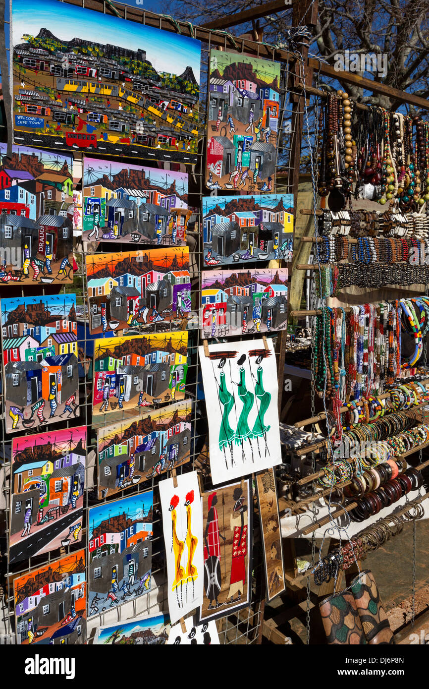 South Africa, Franschhoek. African Handicrafts and Souvenirs for Sale ...