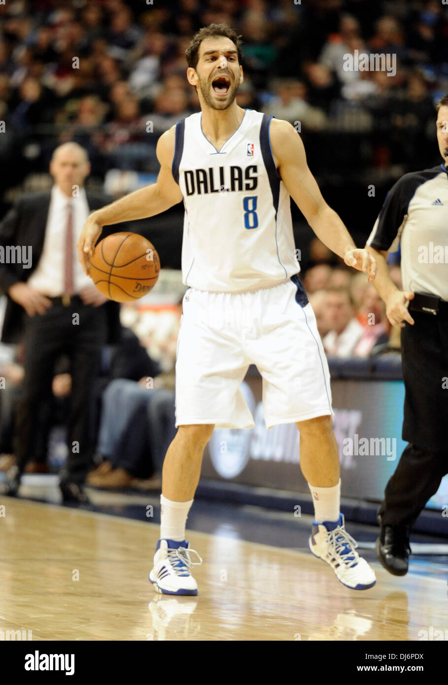 Dallas, TX, USA. 22nd Nov, 2013. Dallas Mavericks point guard Jose ...