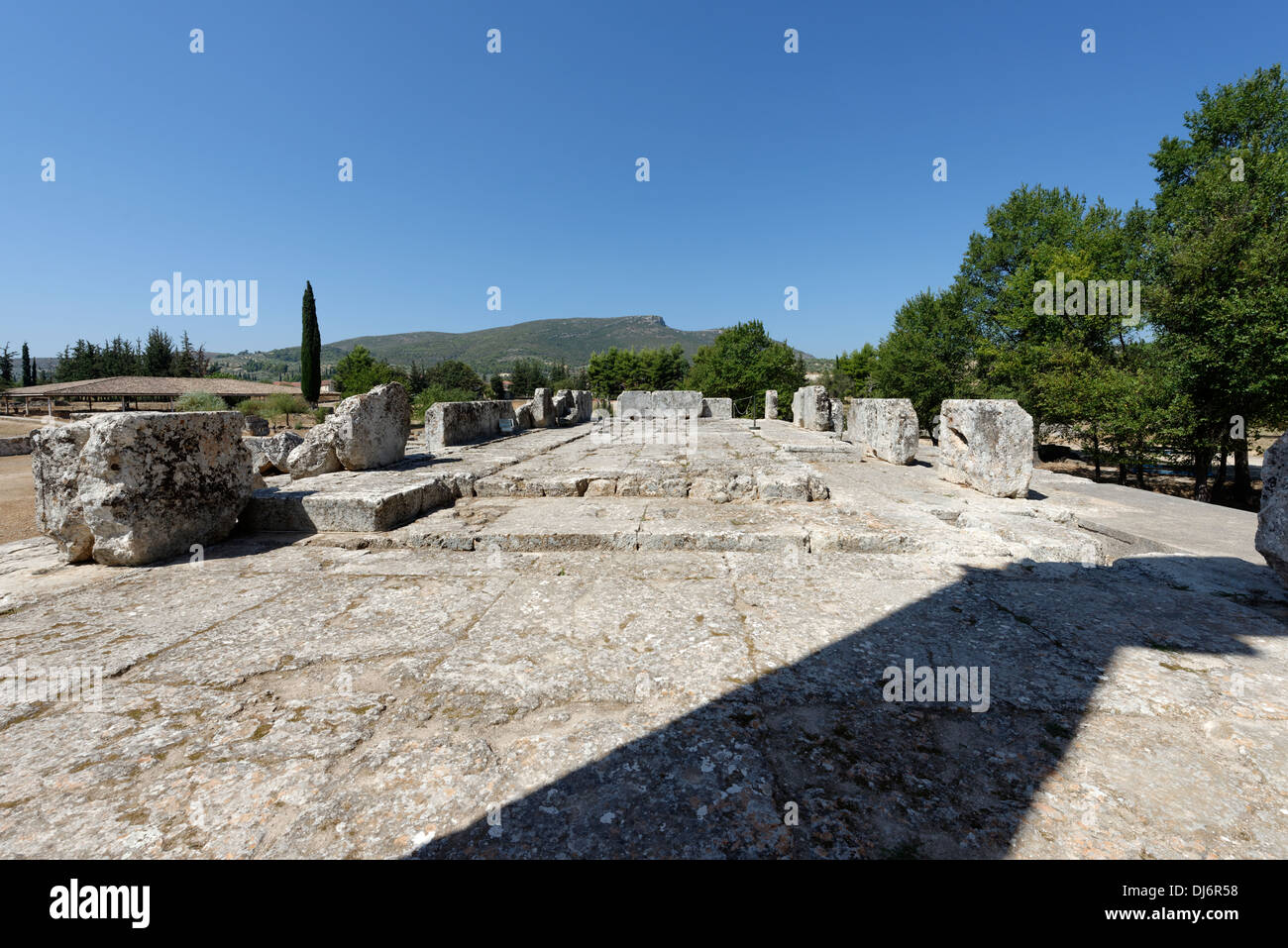 Cella of the the Temple of Zeus in the centre of the Sanctuary of Zeus ...