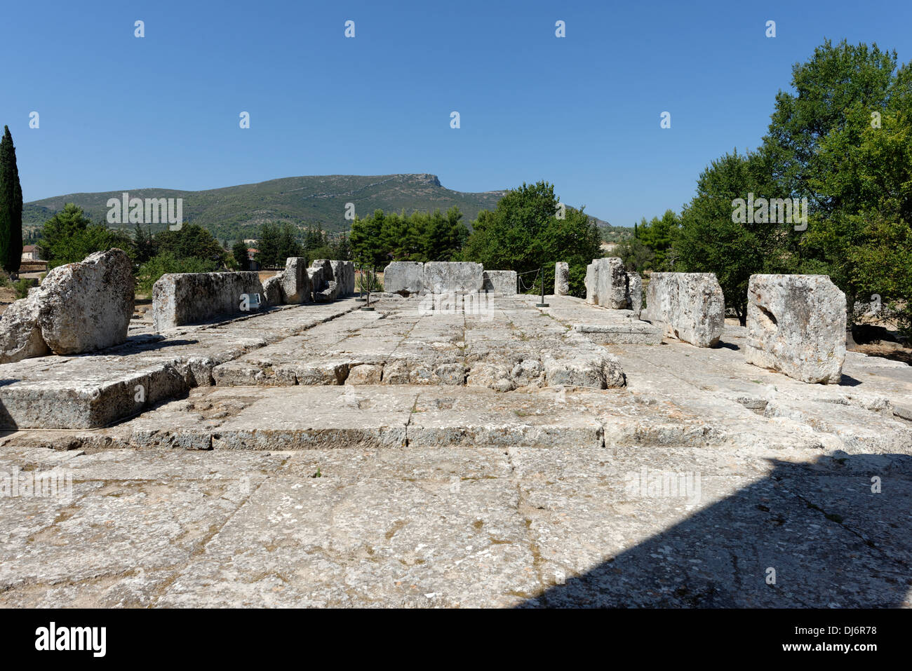 Cella of the the Temple of Zeus in the centre of the Sanctuary of Zeus ...