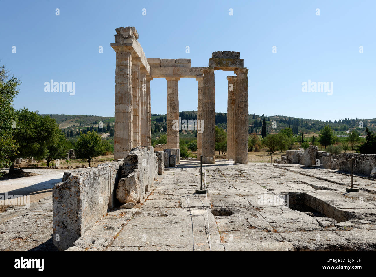 Cella of the Temple of Zeus in the centre of the Sanctuary of Zeus at ...