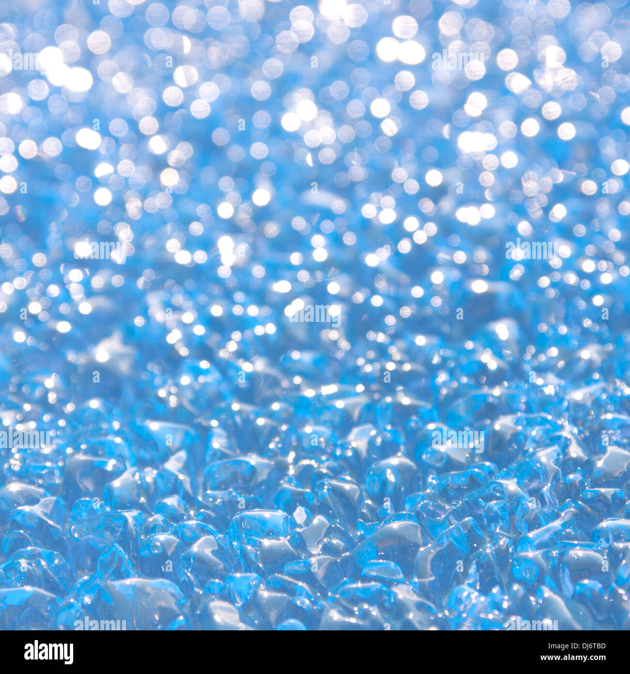 Ice crystals glittering blue texture, christmas winter background ...