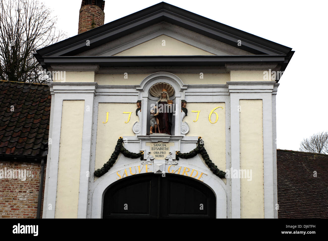 Buildings of the Beguinage Convent, Bruges City, West Flanders, Flemish ...