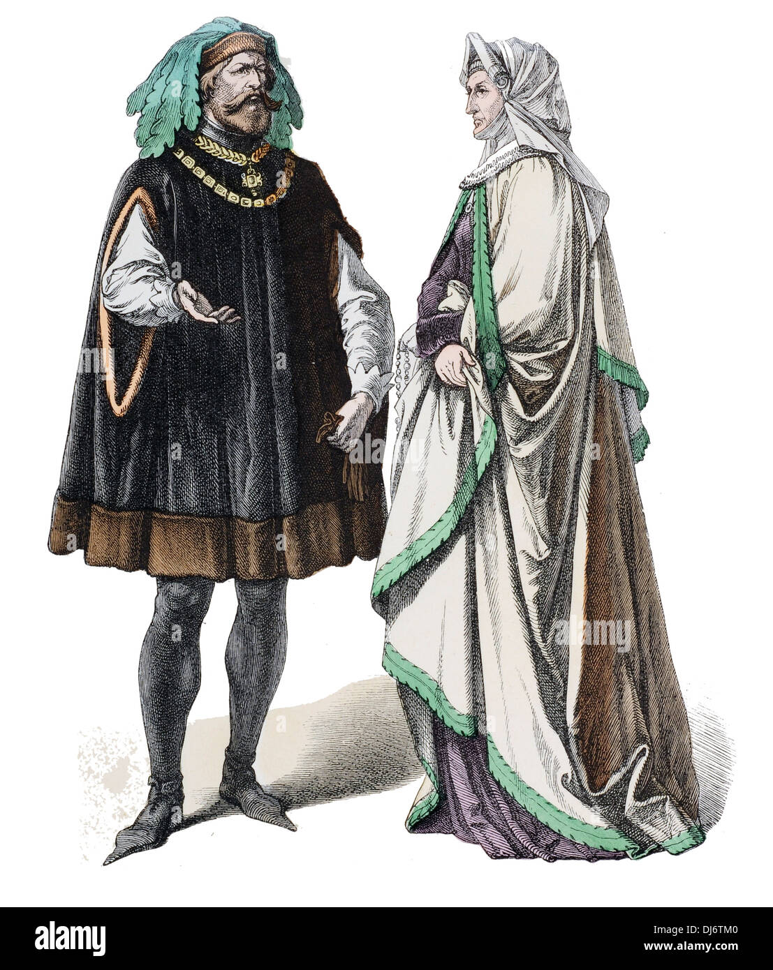 German Patrician 15th Century Stock Photo - Alamy