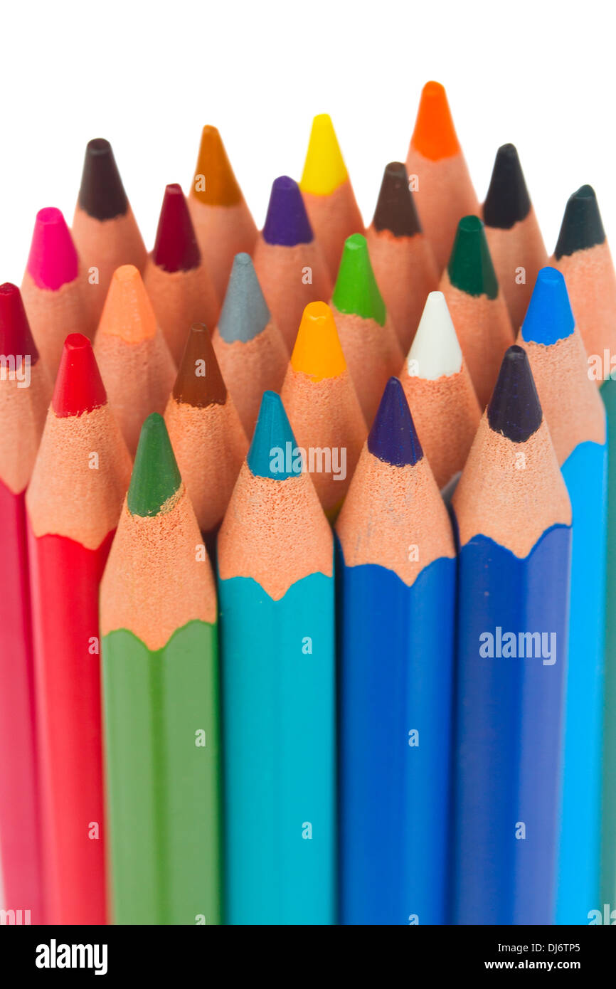 Pen pencil pensil stack colors hi-res stock photography and images - Alamy