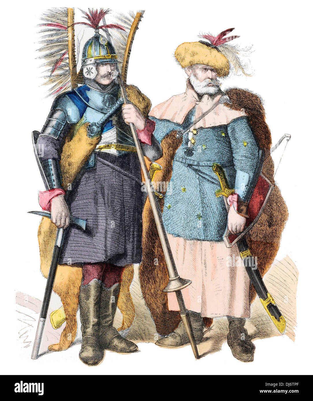 16th Century Russian Lancer and Cuirassier Stock Photo - Alamy