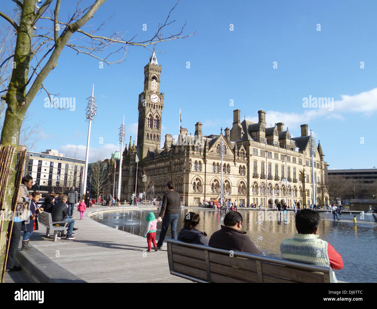 centenary square, city park, bradford Stock Photo - Alamy