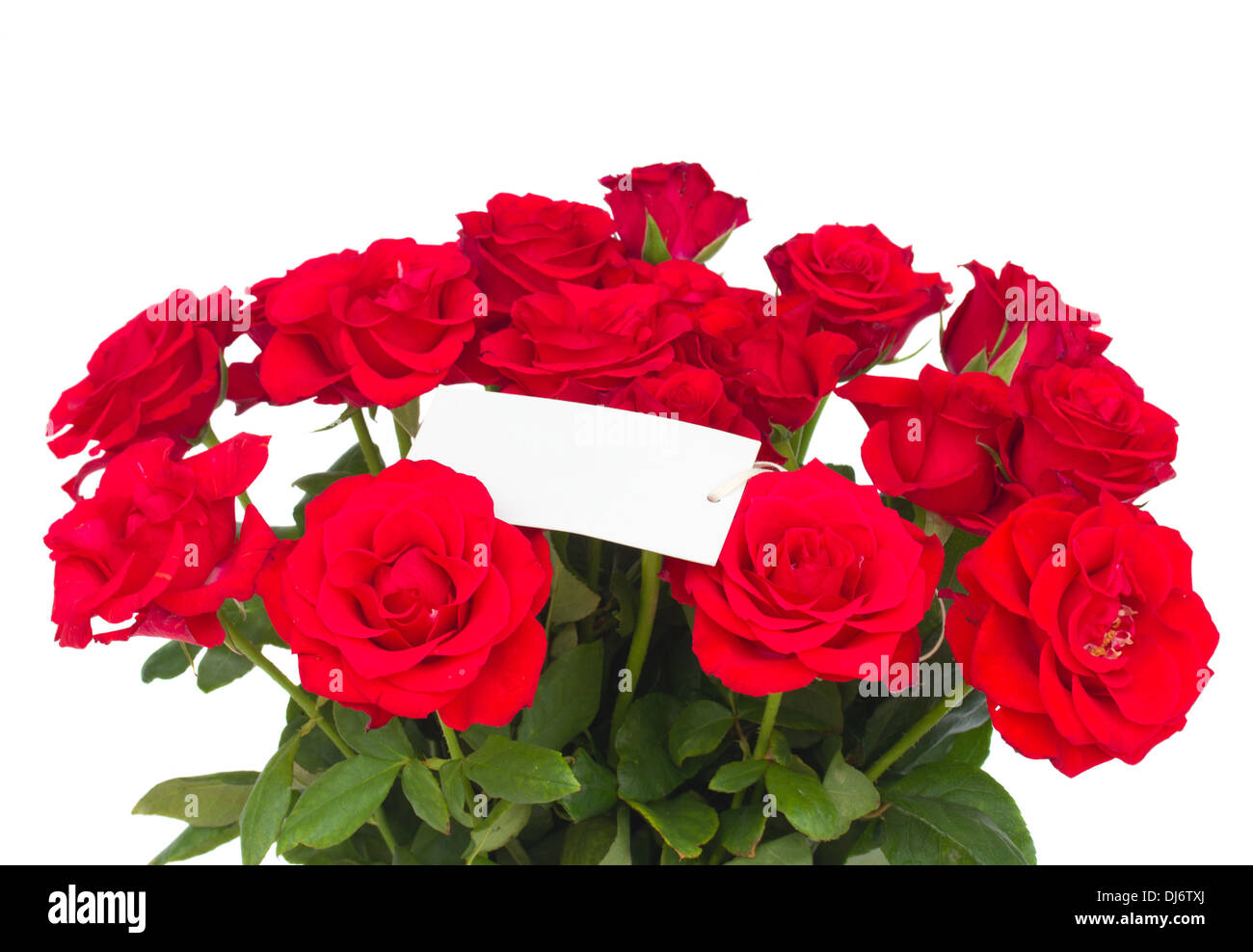 Red rose bouquet gift tag hi-res stock photography and images - Alamy