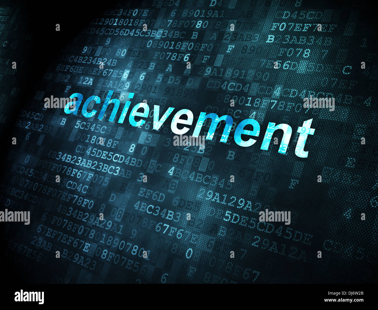Education concept: Achievement on digital background Stock Photo - Alamy