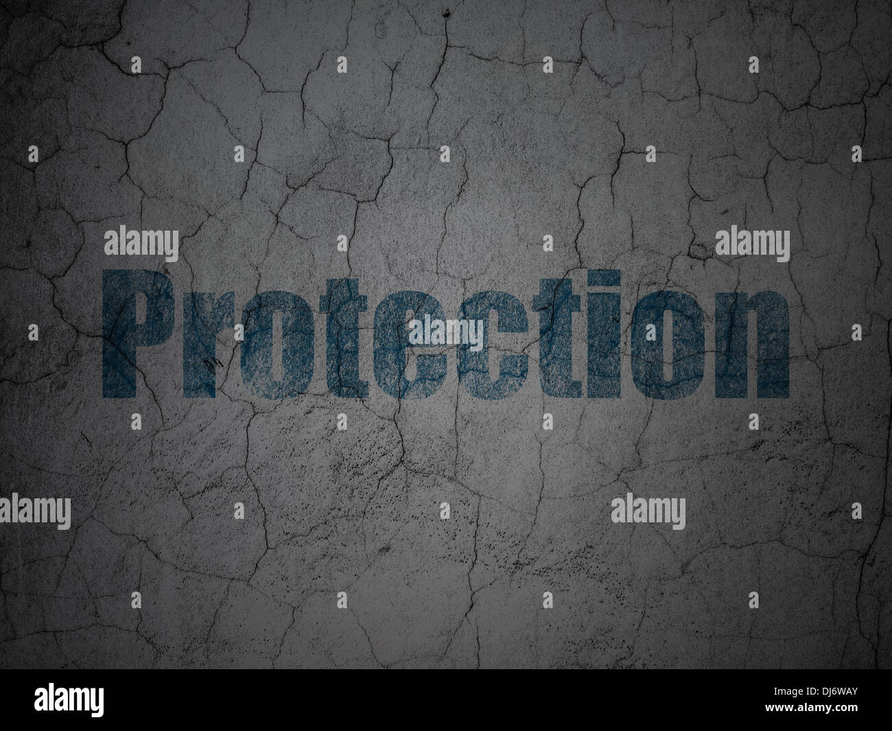 Safety concept: Protection on grunge wall background Stock Photo - Alamy