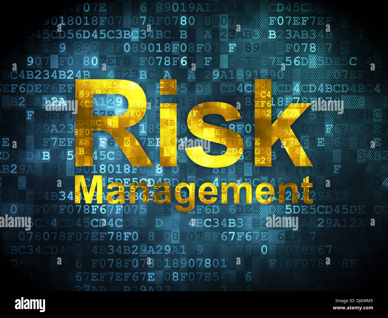 Business concept: Risk Management on digital background Stock Photo - Alamy