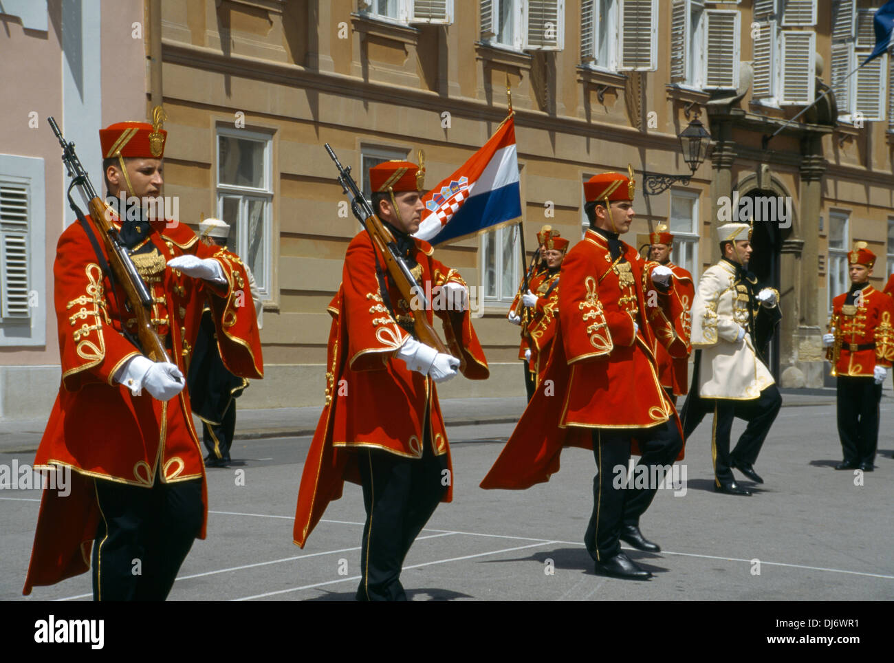 Zagreb Croatia Changing Of The Presidential Guard Stock Photo - Alamy