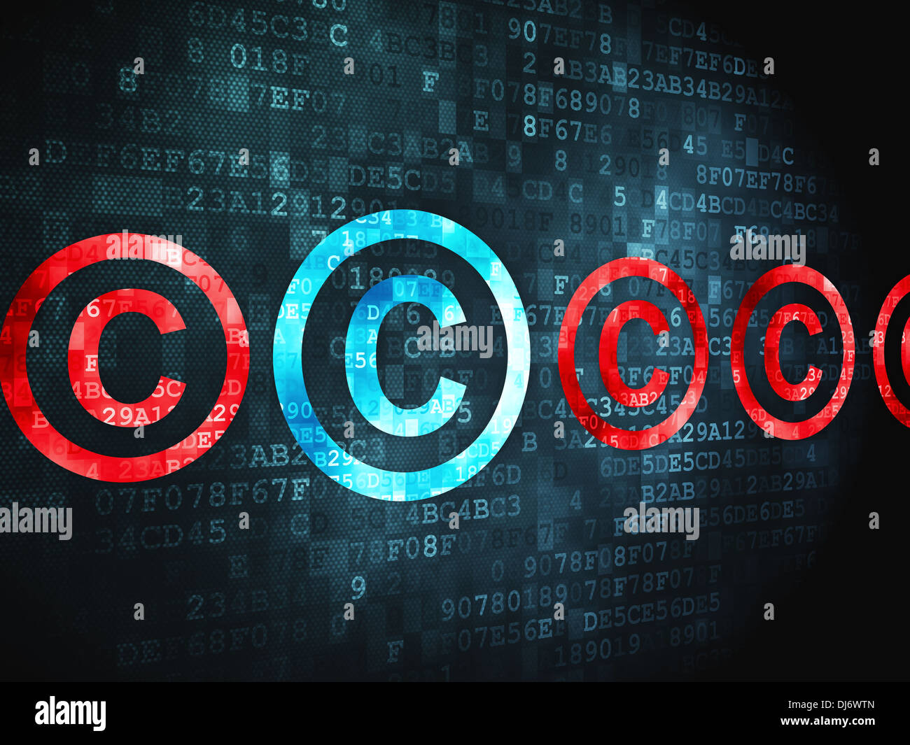 Law concept: Copyright on digital background Stock Photo - Alamy