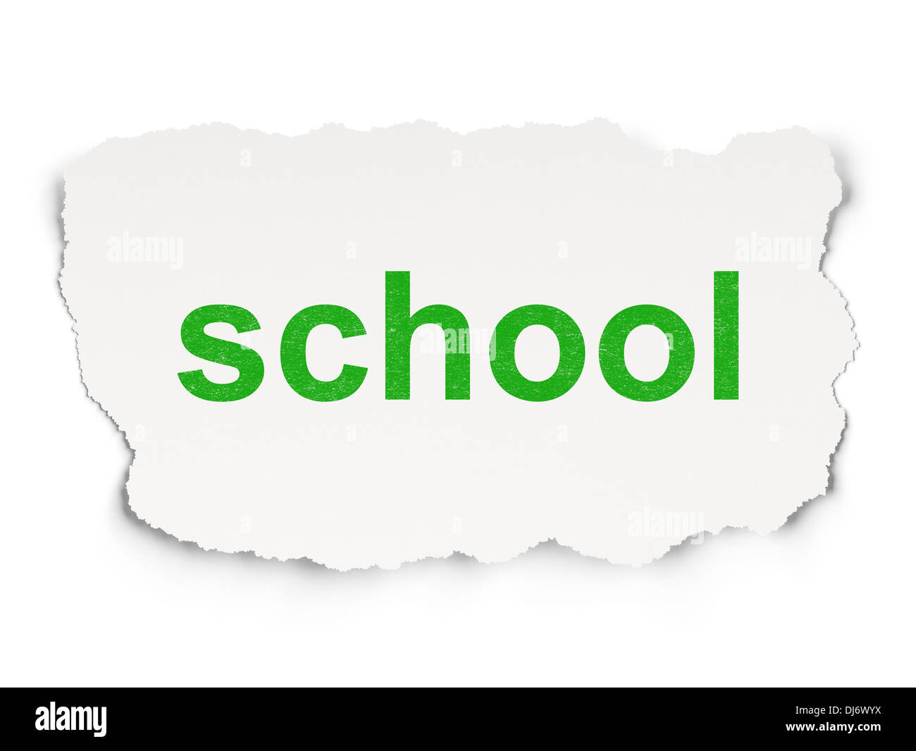 Education concept: School on Paper background Stock Photo - Alamy