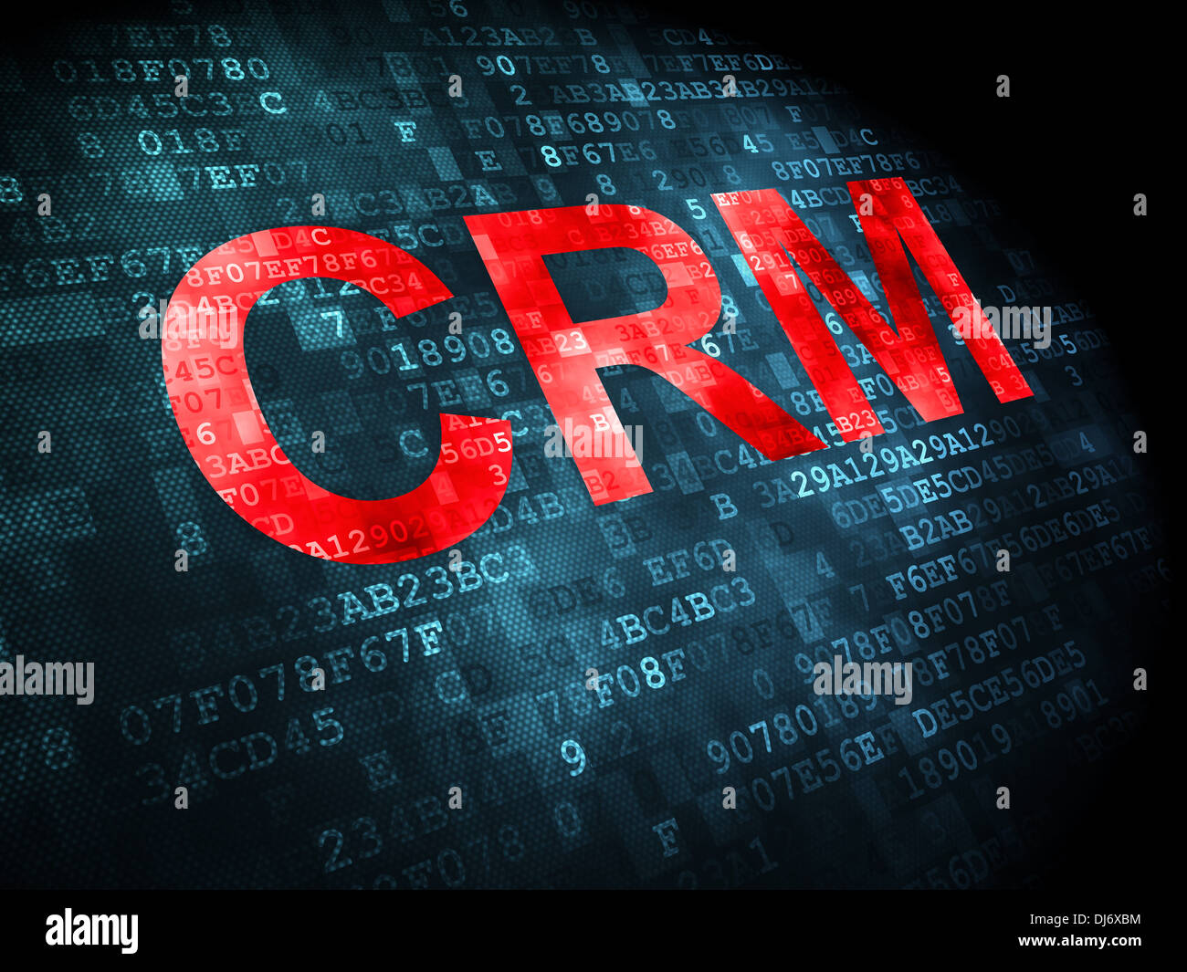 Business concept: CRM on digital background Stock Photo - Alamy