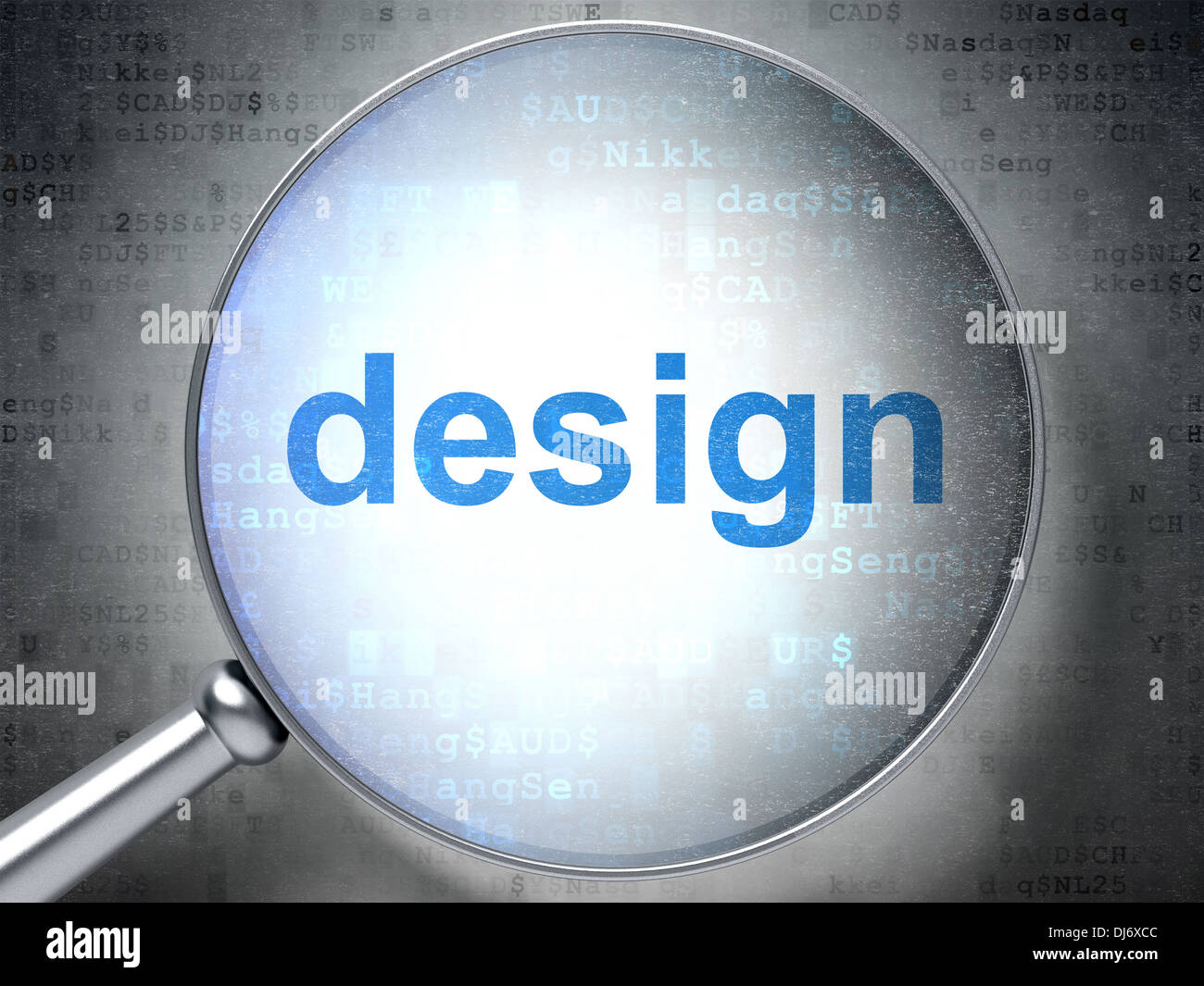 Advertising concept: Design with optical glass Stock Photo - Alamy