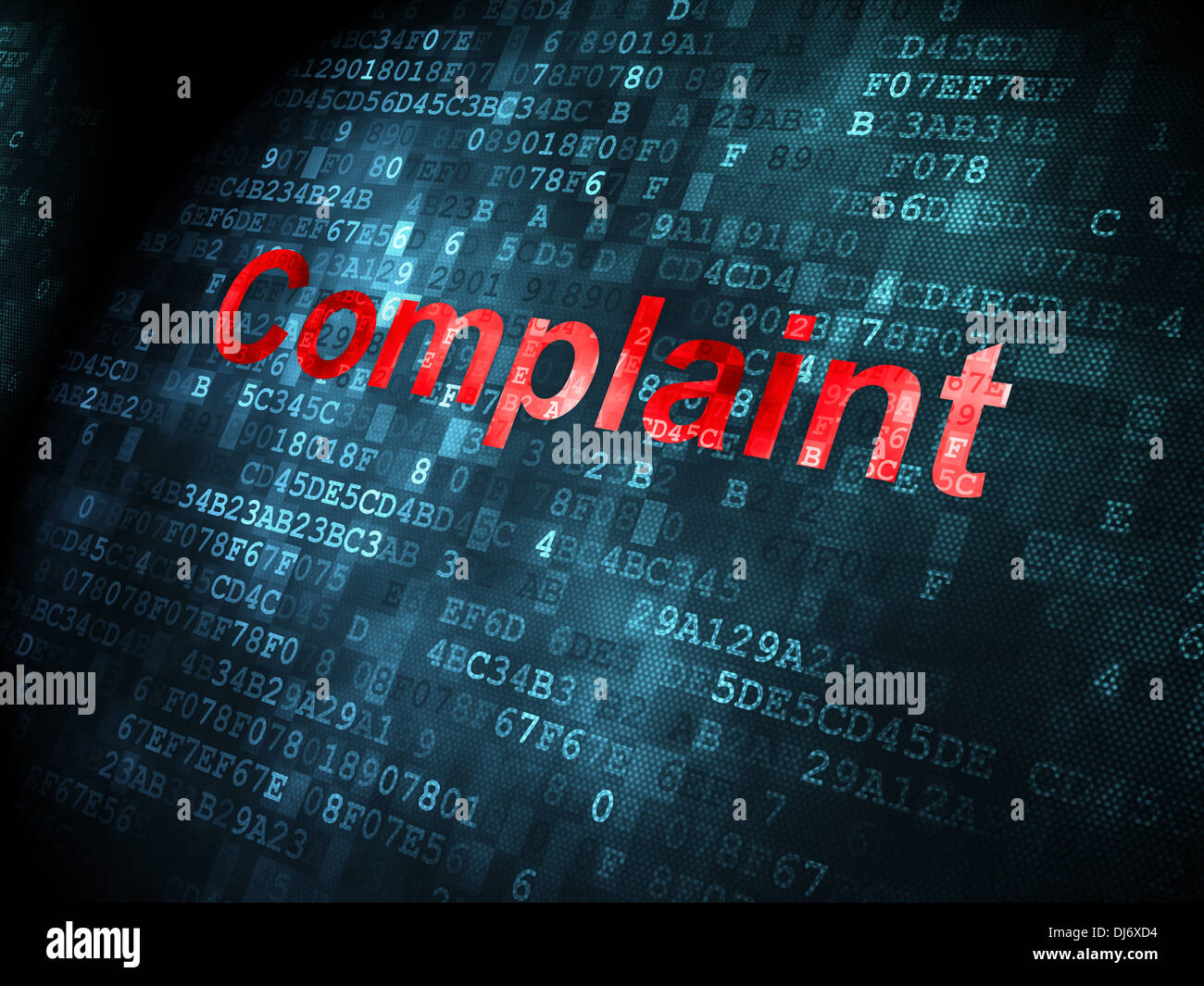 Law concept: Complaint on digital background Stock Photo - Alamy