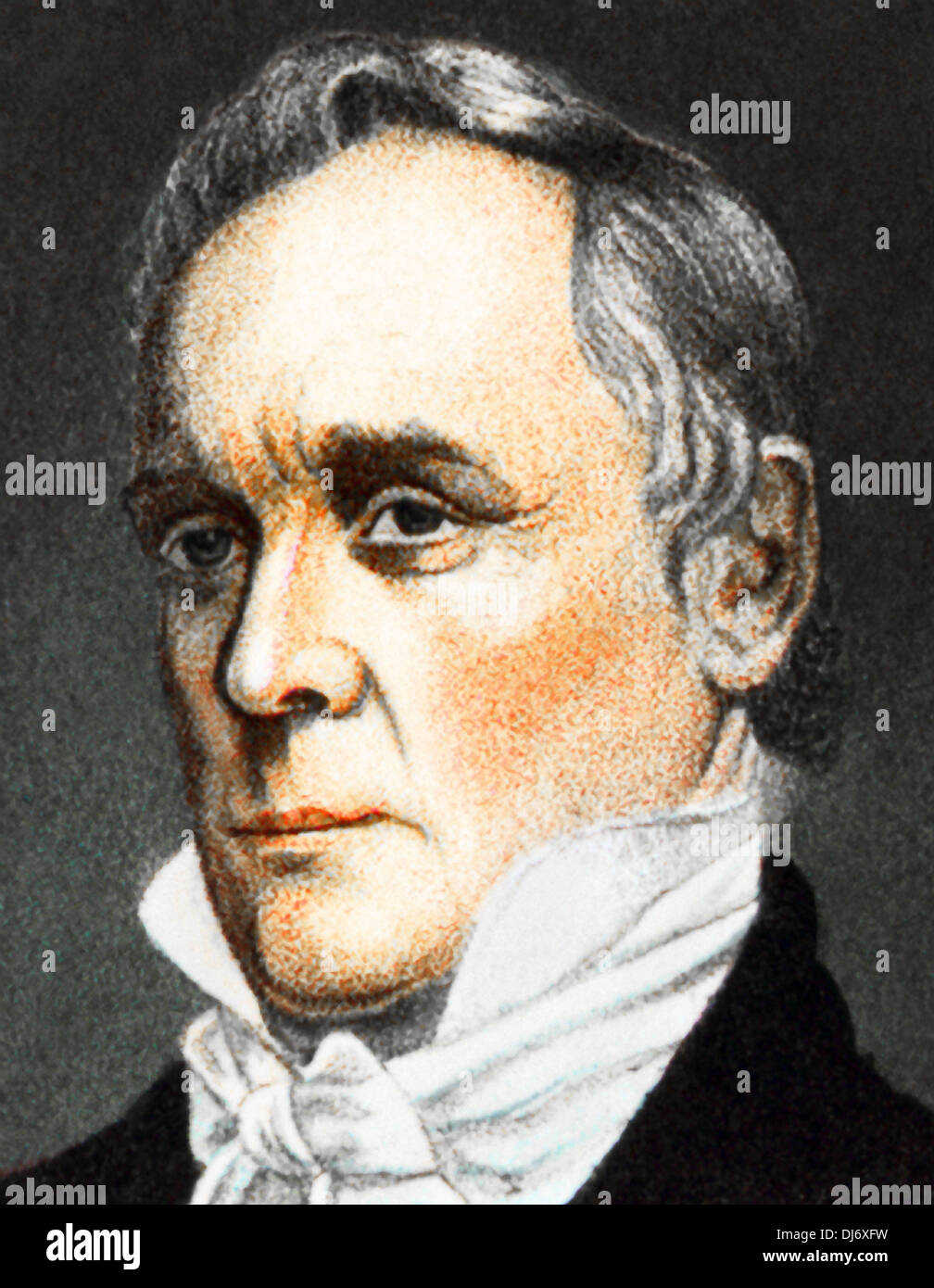 Vintage portrait of James Buchanan Stock Photo - Alamy