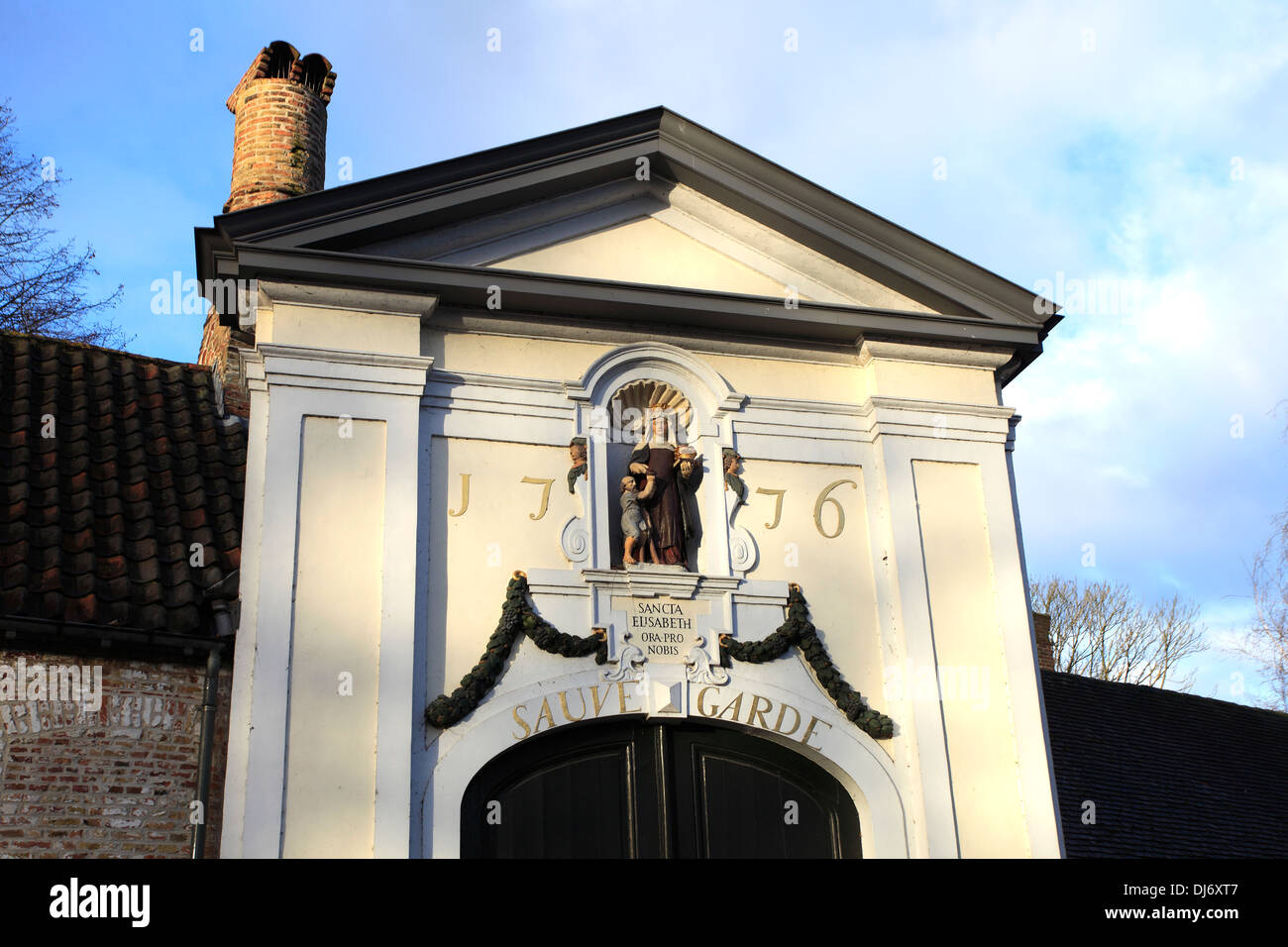 Buildings of the Beguinage Convent, Bruges City, West Flanders, Flemish ...