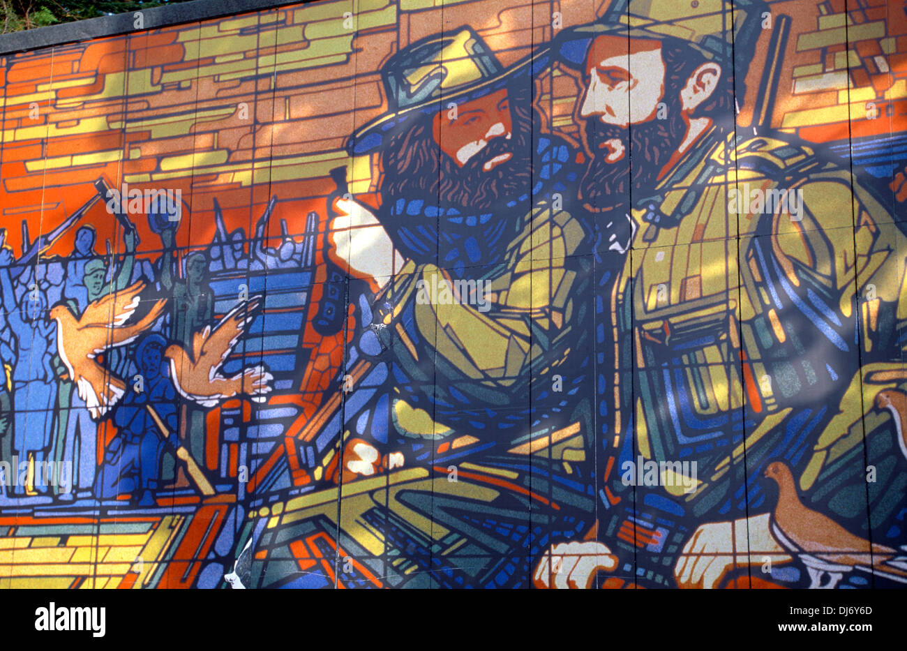 Cuban Revolutionary Mural in Plaza de la Revolucion, havana, Cuba Stock ...