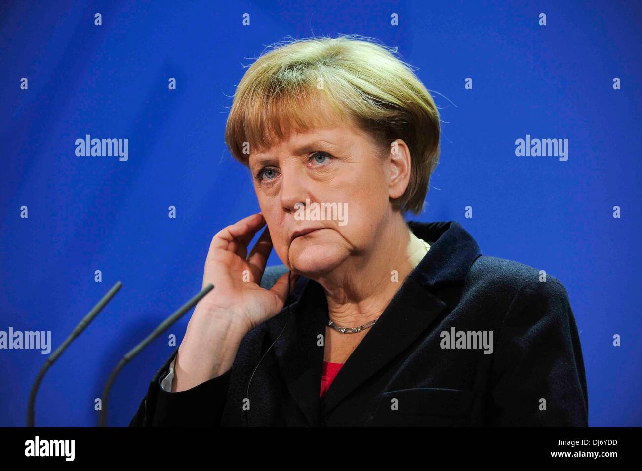Berlin, Germany . 22nd Nov, 2013. German Chancellor Angela Merkel Press ...