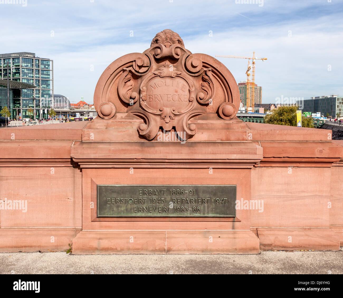 Moltke Bridge, Motltebruecke - listed red sandstone bridge over the ...