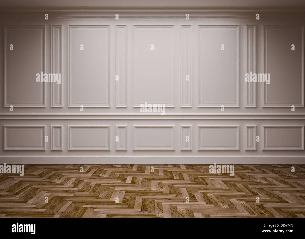 classic blank interior, 3D render Stock Photo - Alamy