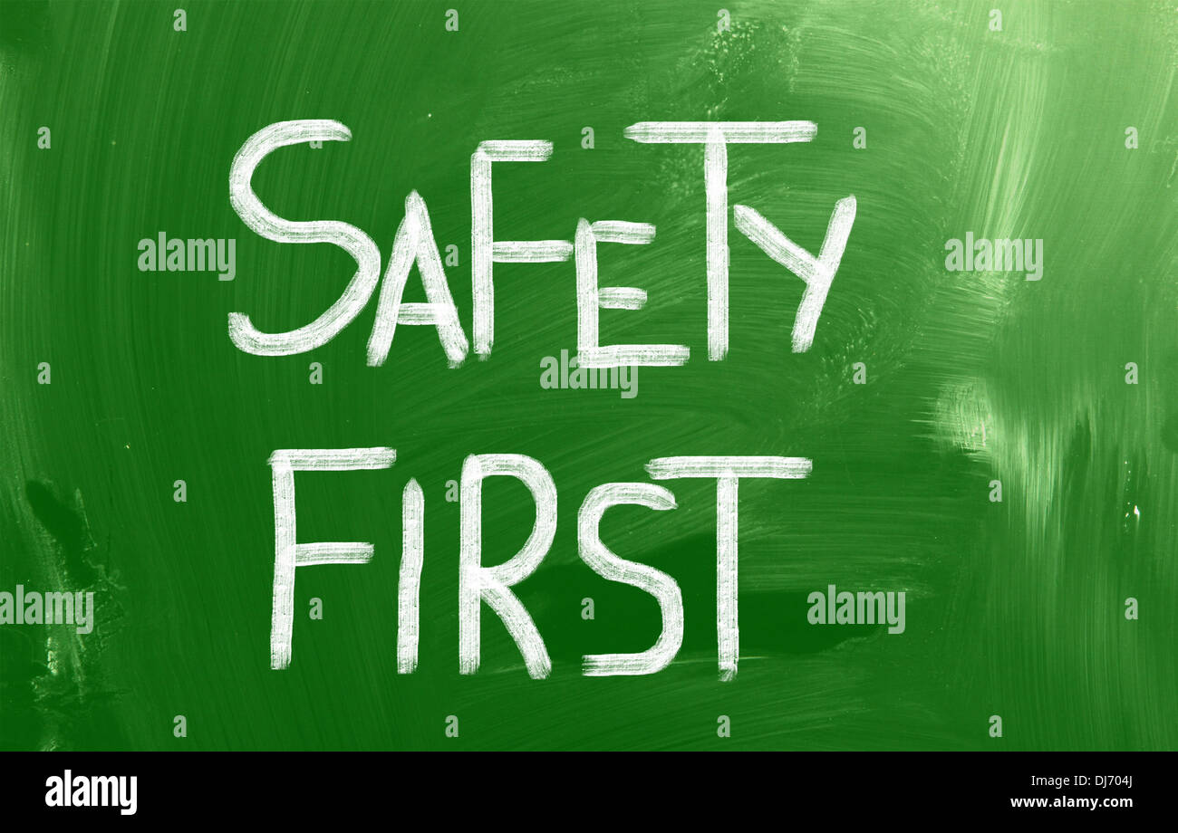 Words safety first hi-res stock photography and images - Alamy