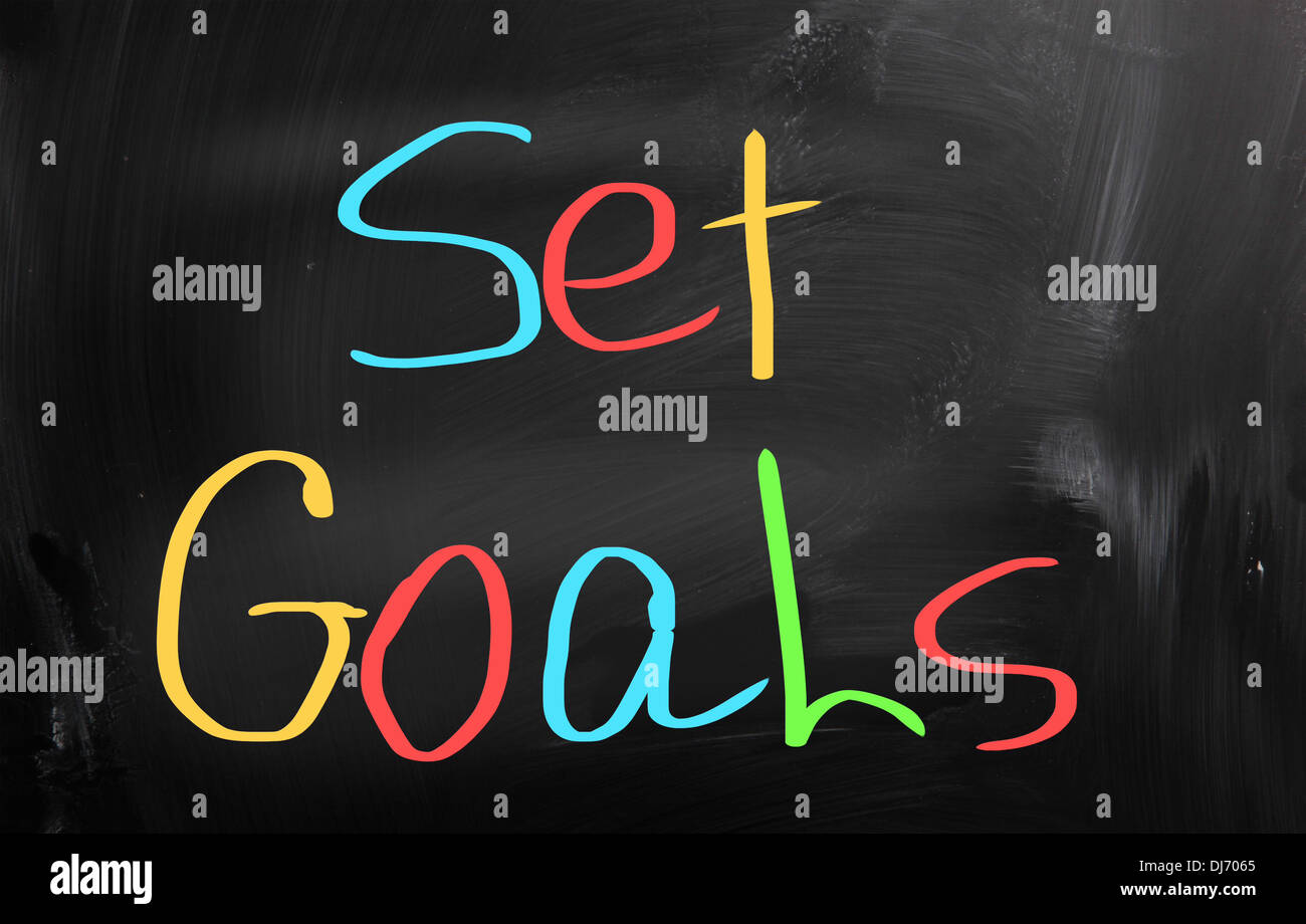 Set Goals Concept Stock Photo - Alamy