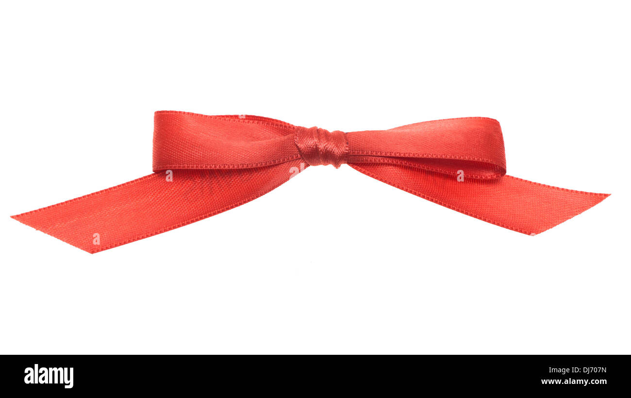 red ribbons isolated on white background Stock Photo - Alamy