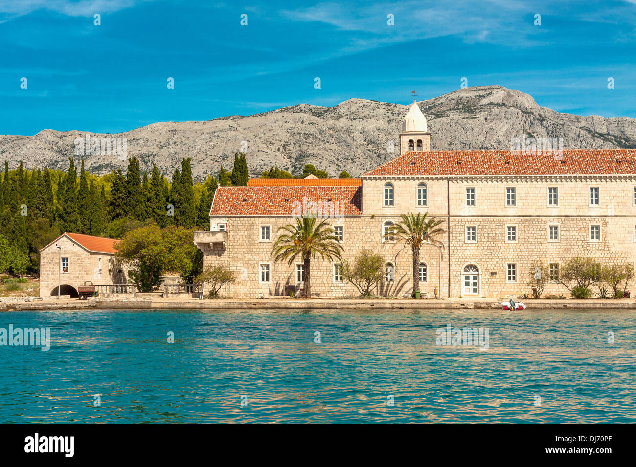 Franciscan monastery of Mary's Assumption on Badija island, Croatia ...