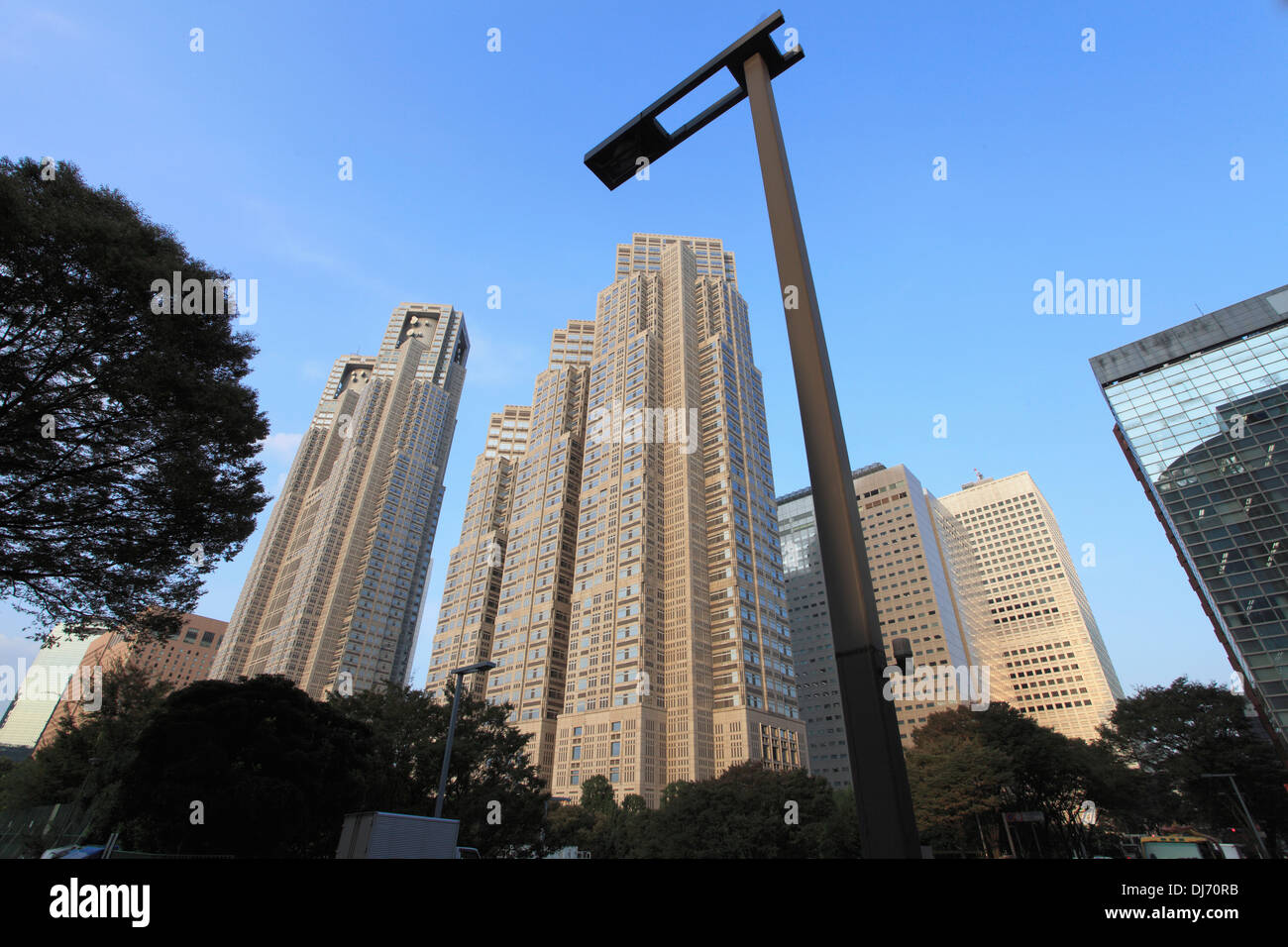 Japan, Tokyo, Shinjuku, Metropolitan Government Building Stock Photo ...