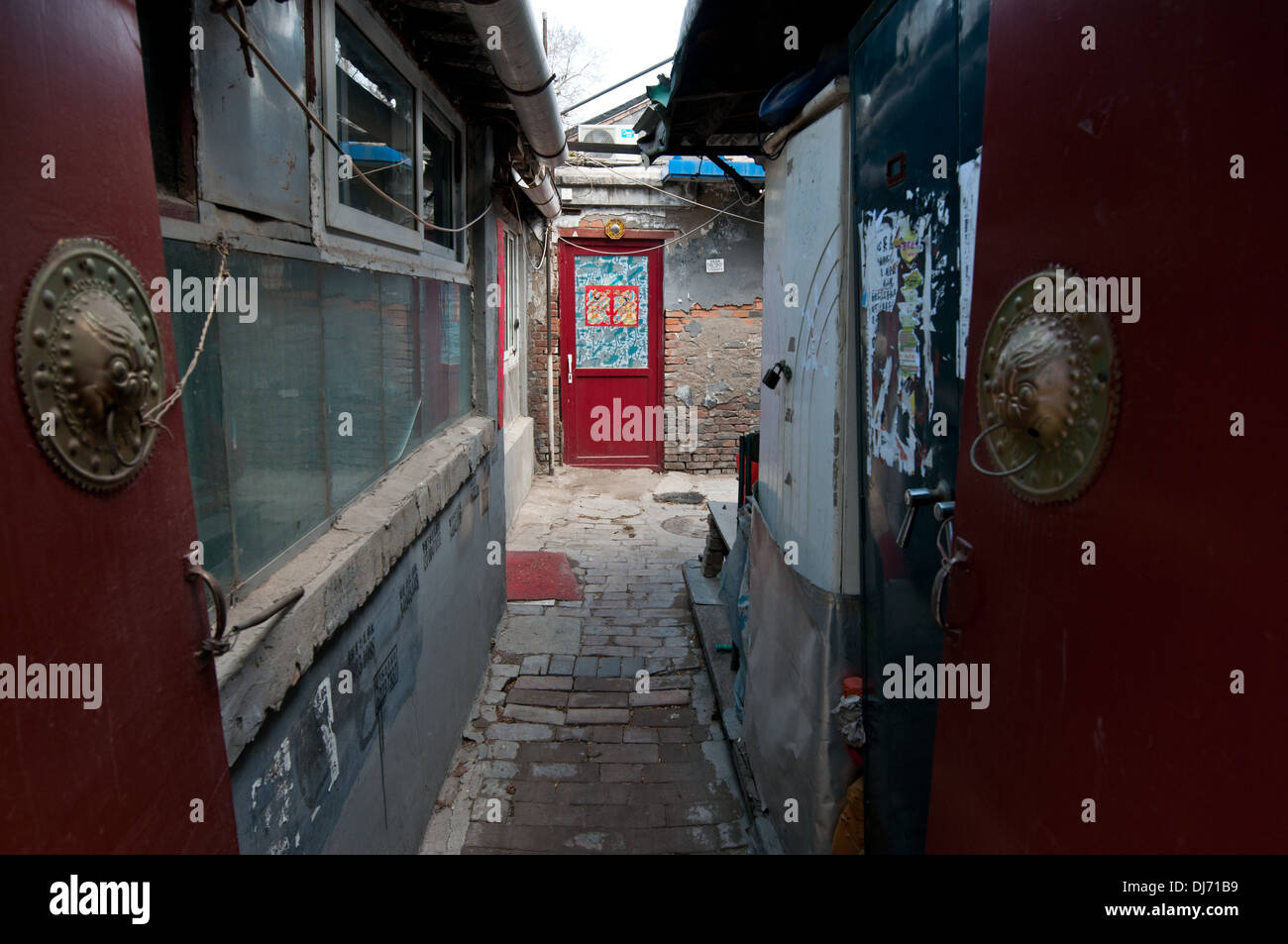 traditional hutong area, Beijing, China Stock Photo - Alamy