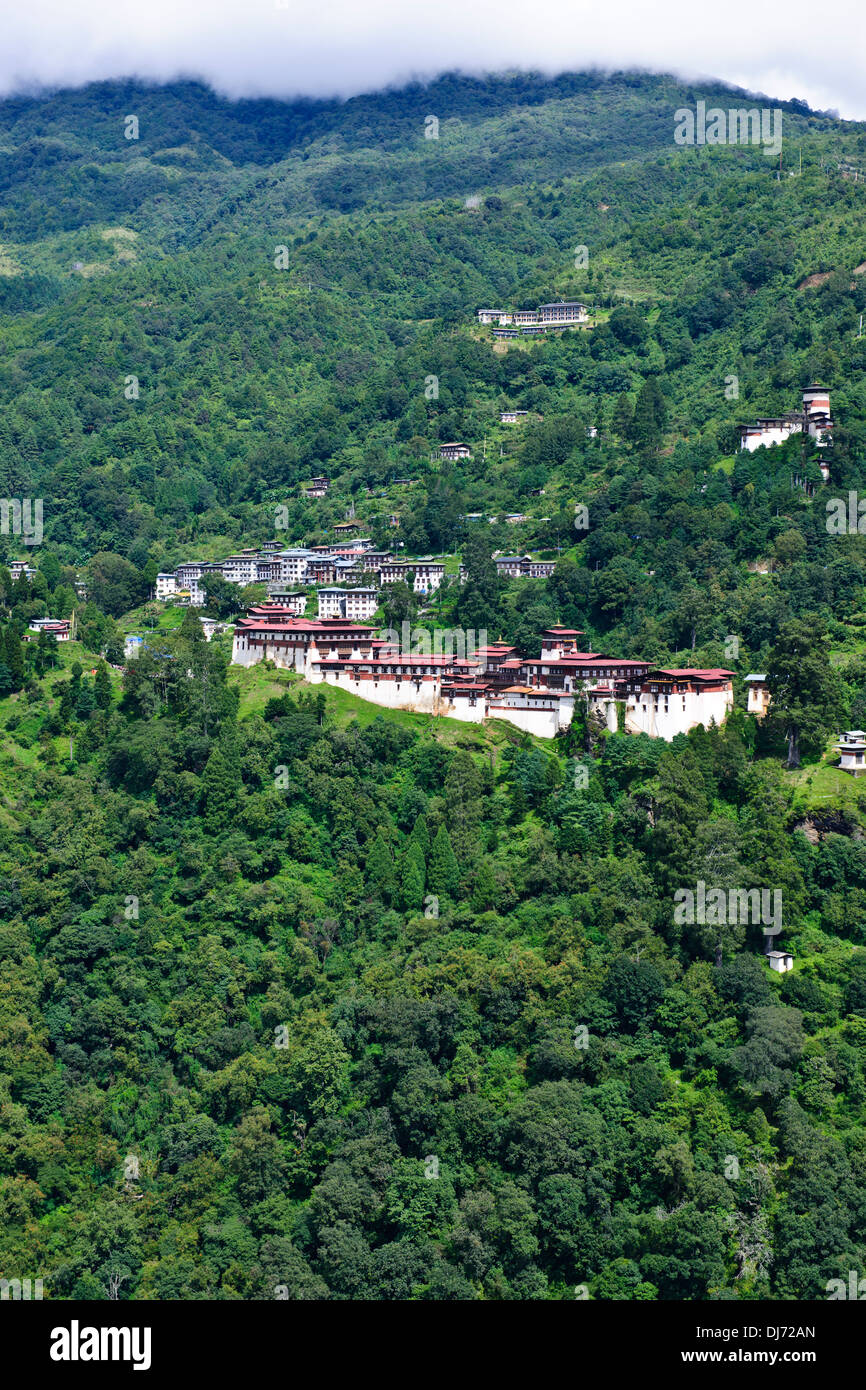 Trongsa Hills,Dzong, River, Mangde Chhu, Trongsa Market,Kings Retreat ...
