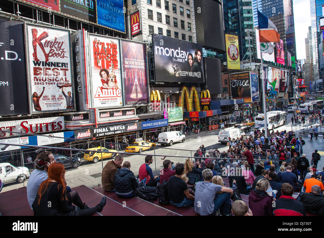 New York; New York City in USA America;Times Square;Broadway;shops;and ...