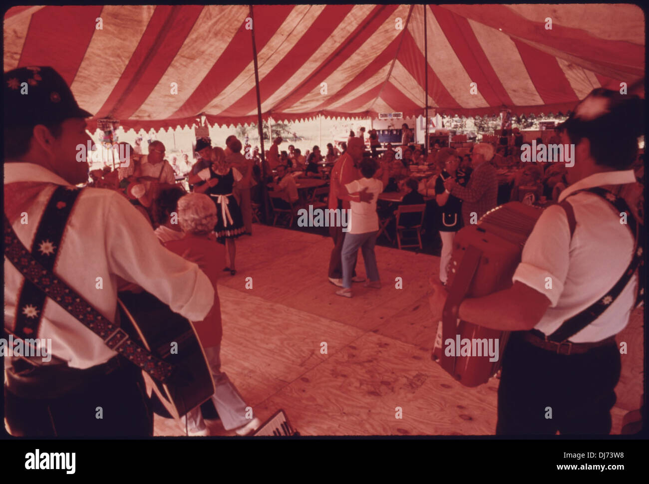 VISITORS TO THE ANNUAL OKTOBERFEST AT HELEN DANCE TO AUTHENTIC BAVARIAN ...