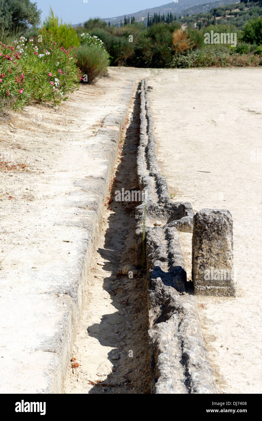 Greece water channel ruins hi-res stock photography and images - Alamy