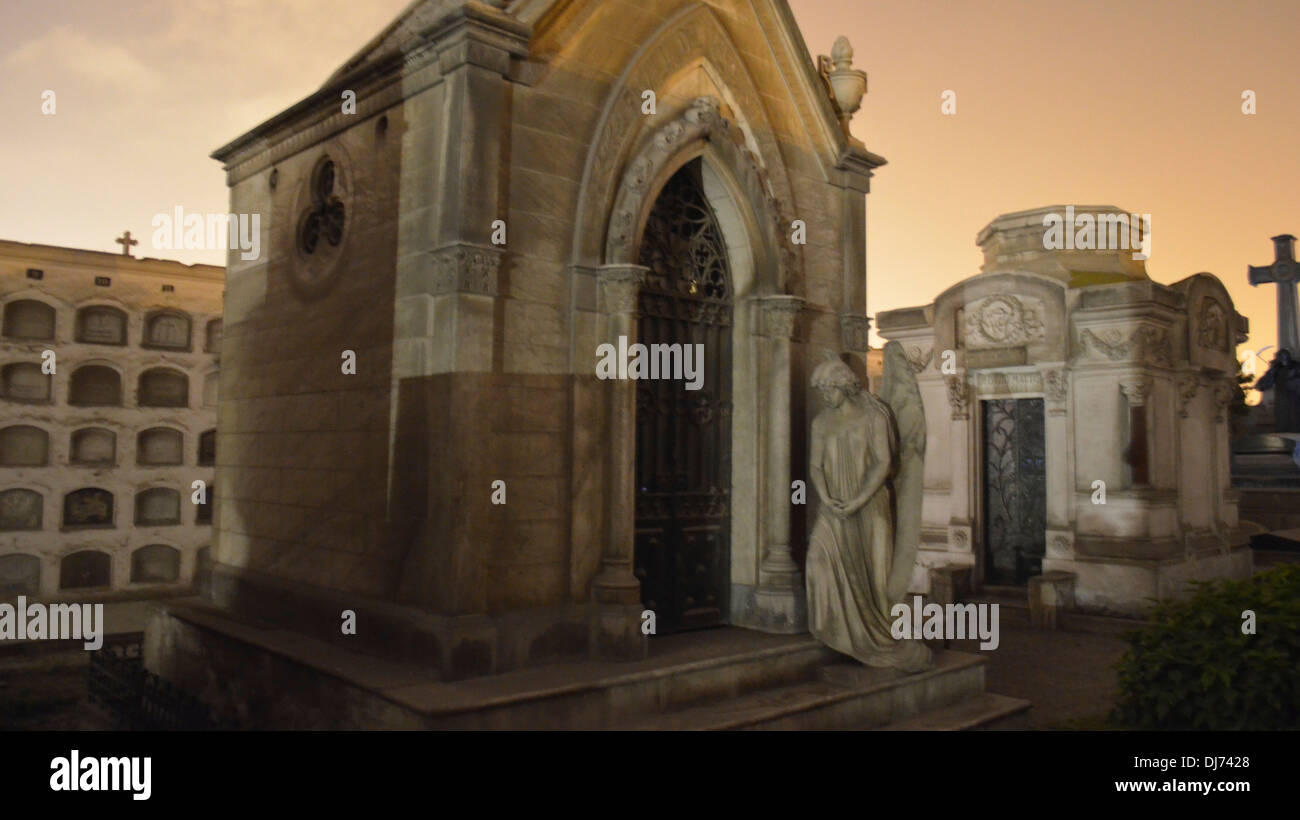 An evening tour of the Presbitero Maestro Cemetery, Lima, Peru Stock ...