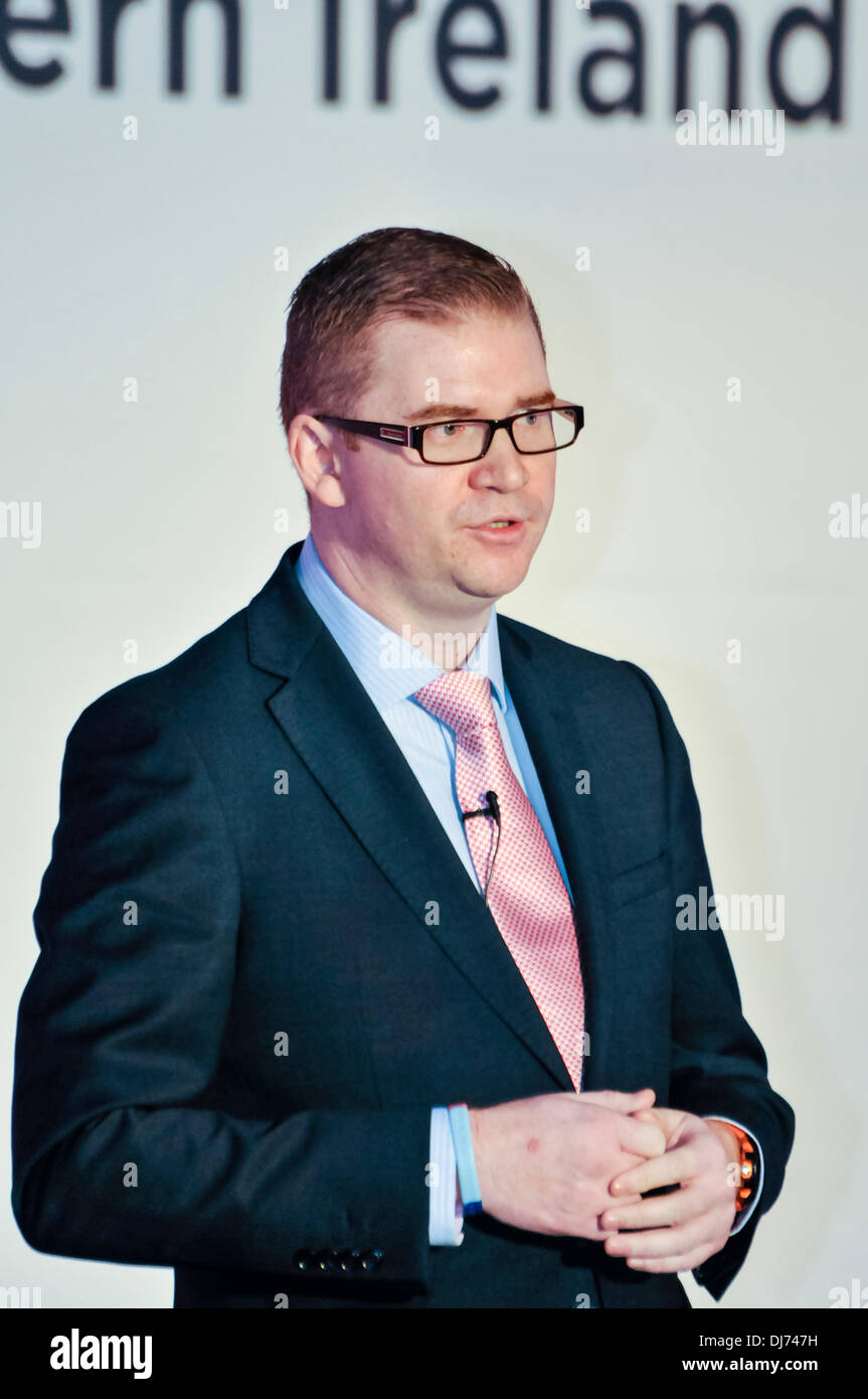 Belfast, Northern Ireland. 23rd Nov 2013 - Minister for Finance, Simon ...