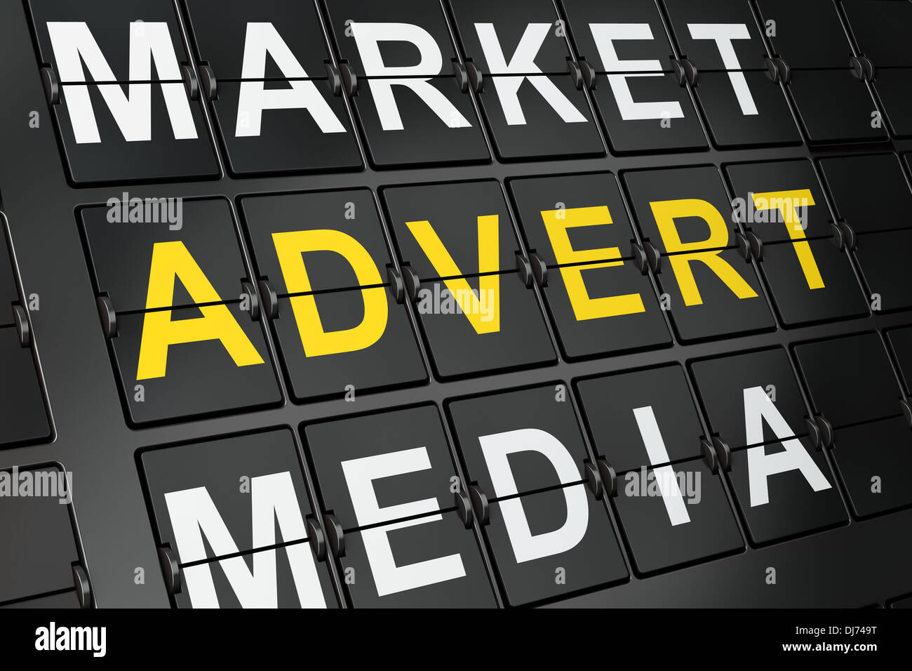 Advertising concept: Advert on airport board background Stock Photo - Alamy