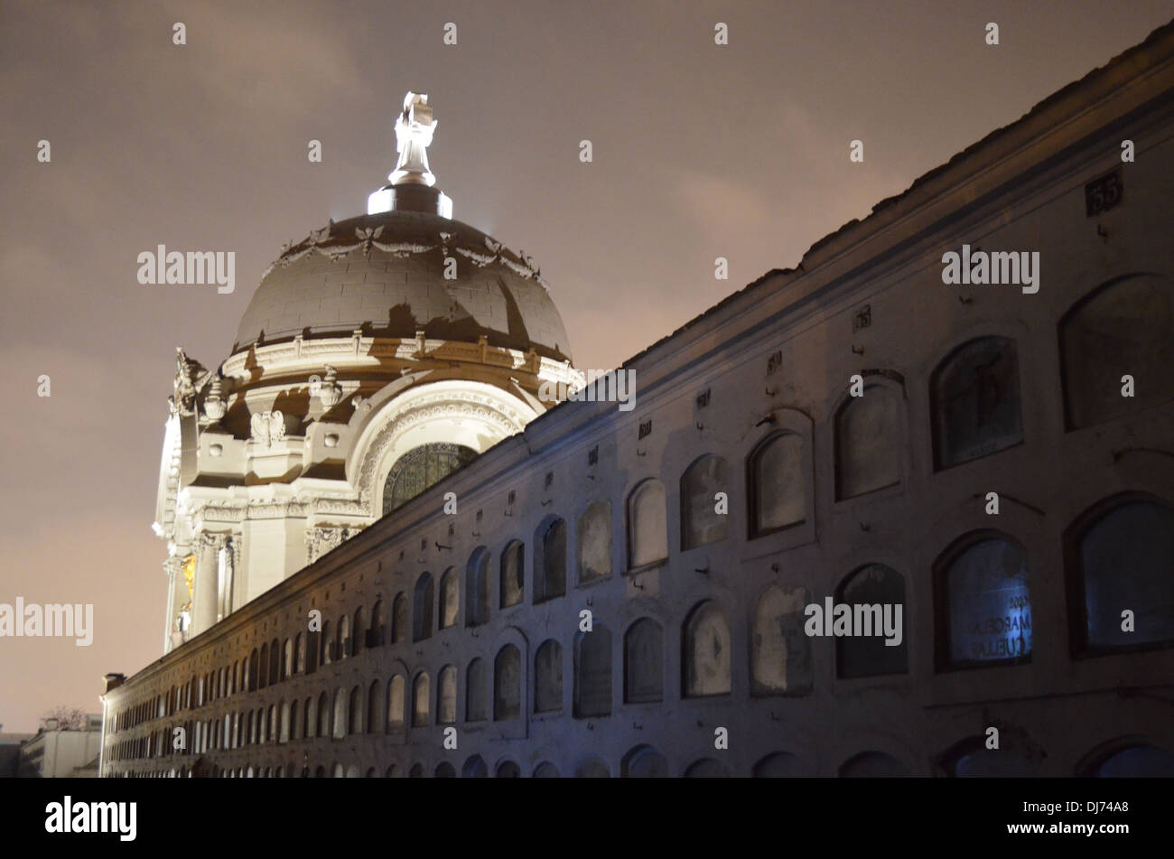 An evening tour of the Presbitero Maestro Cemetery, Lima, Peru Stock ...