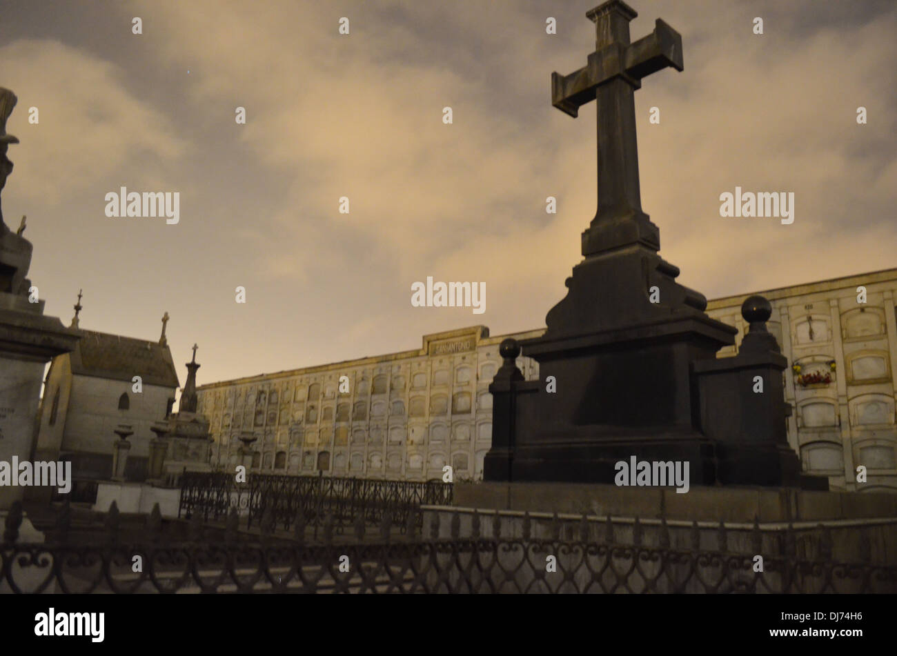 An evening tour of the Presbitero Maestro Cemetery, Lima, Peru Stock ...