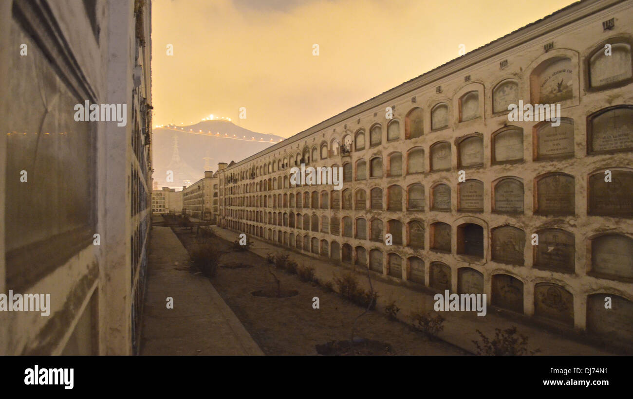 An evening tour of the Presbitero Maestro Cemetery, Lima, Peru Stock ...