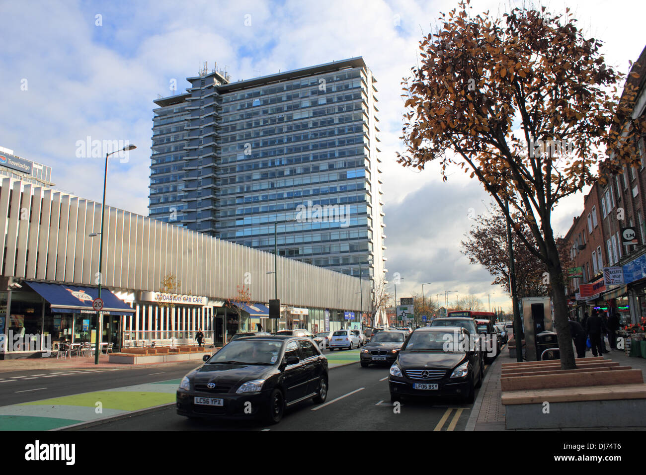 New pedestrian Greenway footpath along Tolworth Broadway, Surbition ...