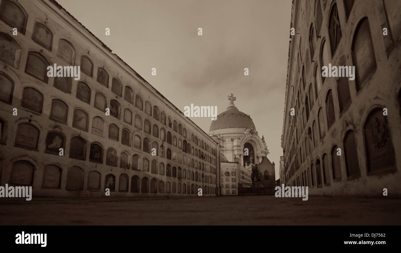 An evening tour of the Presbitero Maestro Cemetery, Lima, Peru Stock ...