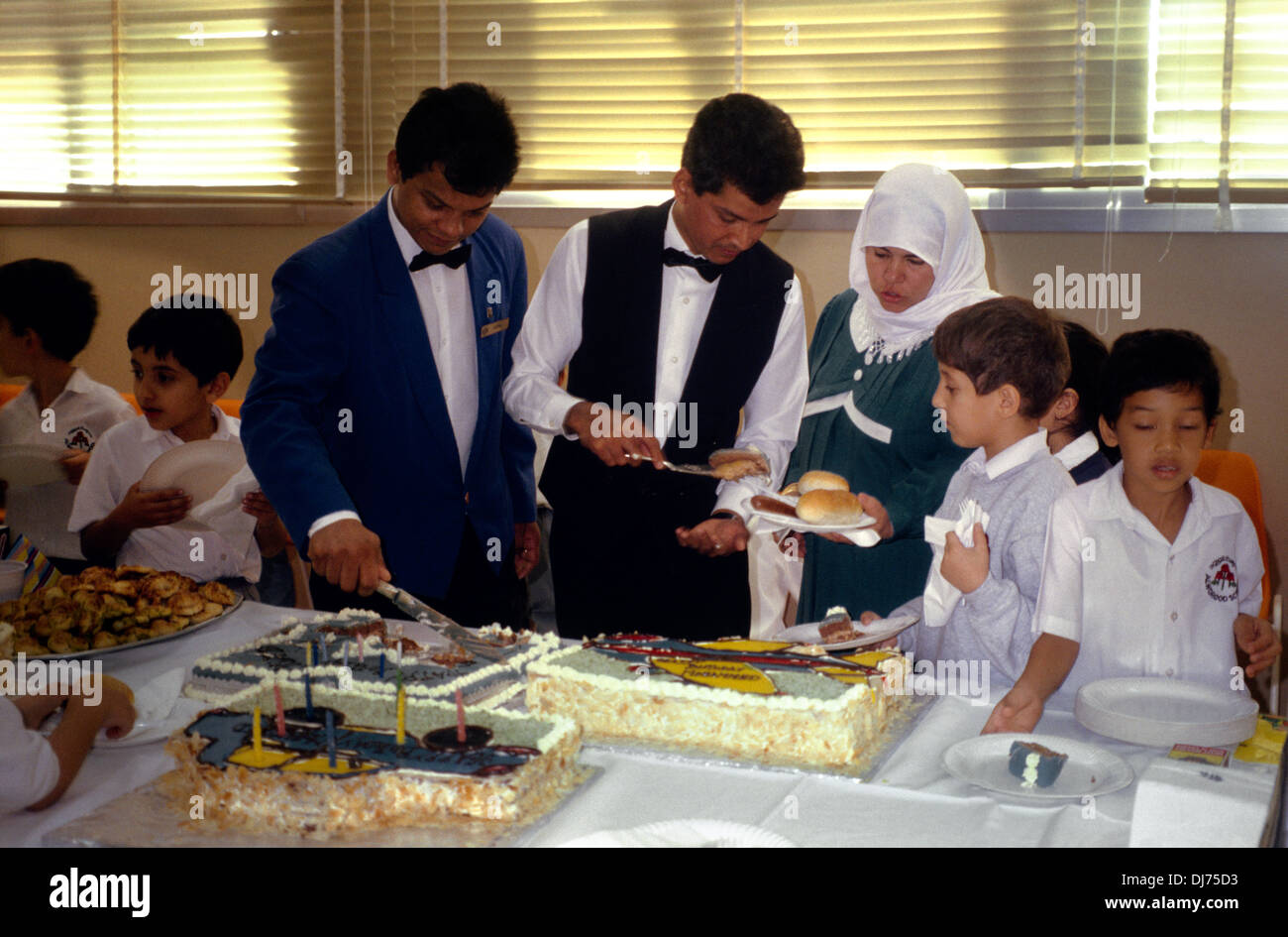 Abu Dhabi UAE Al Worwood School Sheik's Son's Party Waiters Serving ...