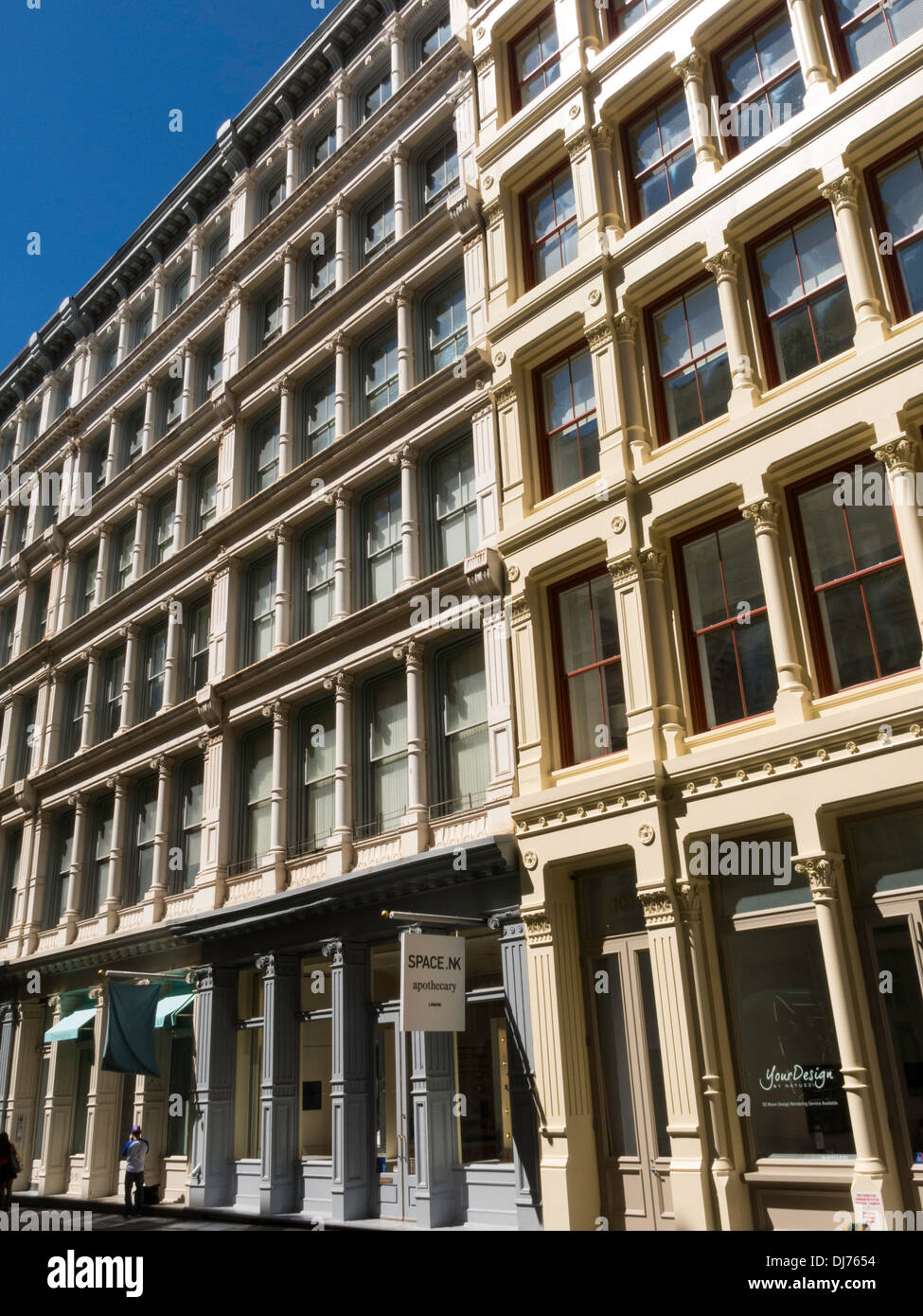 Building Facades, SoHo-Cast Iron Historic District, NYC Stock Photo - Alamy
