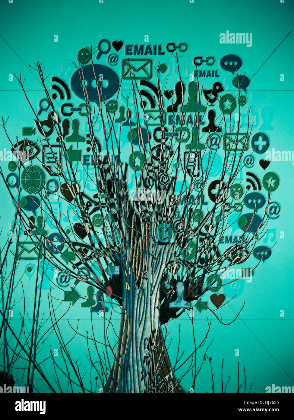 social network, communication Stock Photo - Alamy