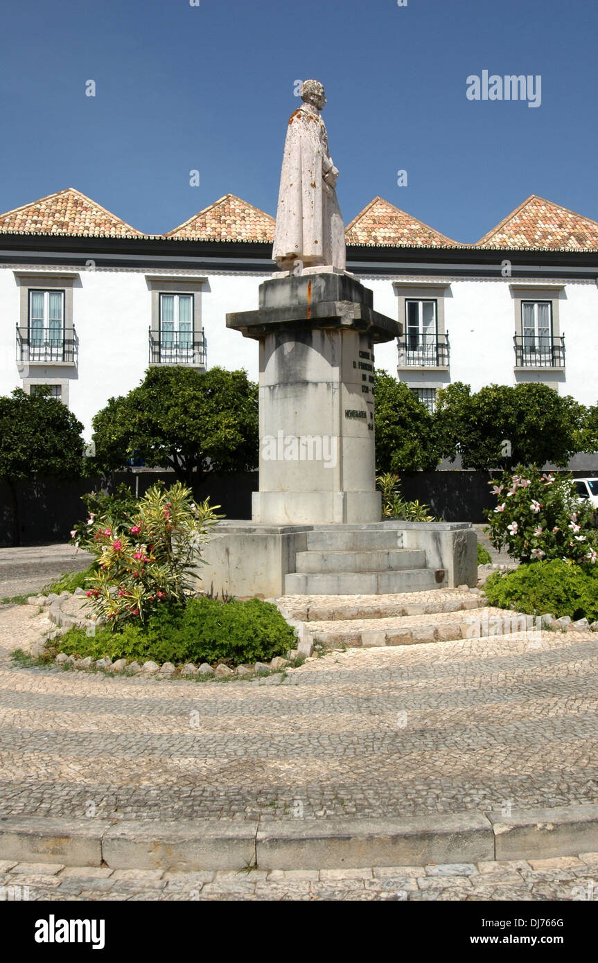 Statue of Francisco Gomes do Avelar (1739-1812). Bishop of the Algarve ...